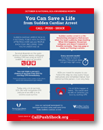 Call • Push • Shock – You Can Save a Life from Sudden Cardiac Arrest